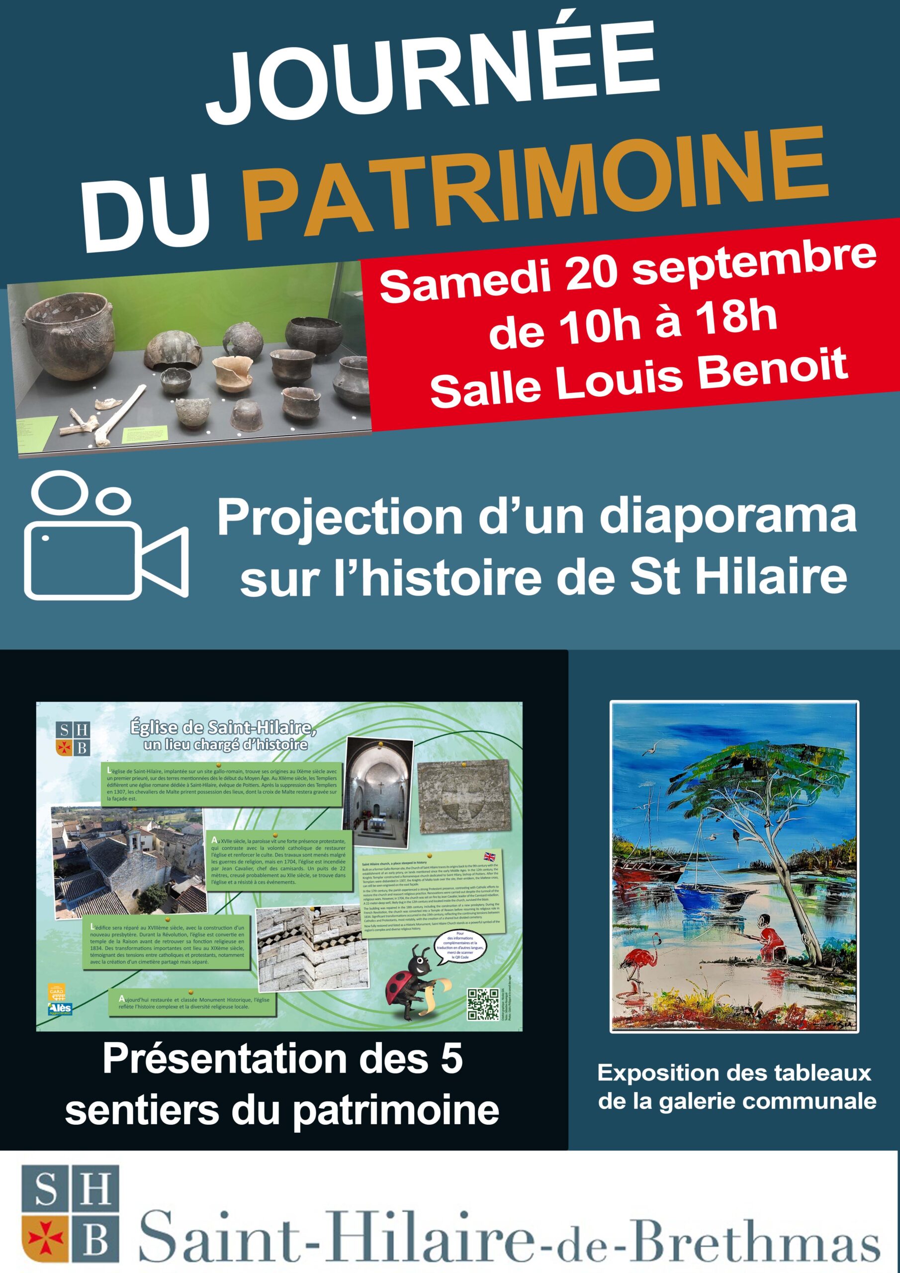 Journée du patrimoine - Mairie de Saint Hilaire de Brethmas :Mairie de Saint Hilaire de Brethmas